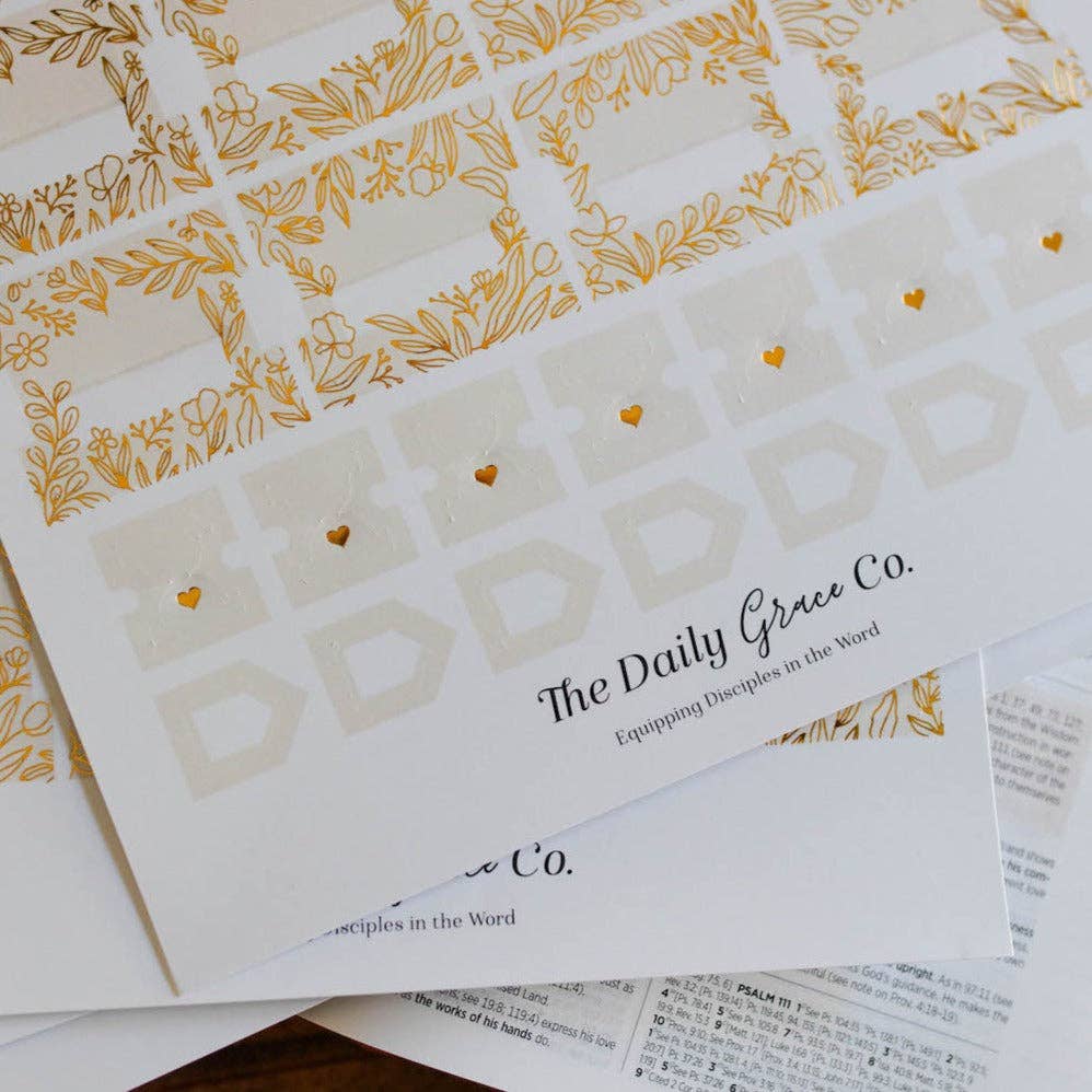 Gold Foil Bible Tabs - Cream | Christian, good quality, encouraging ...
