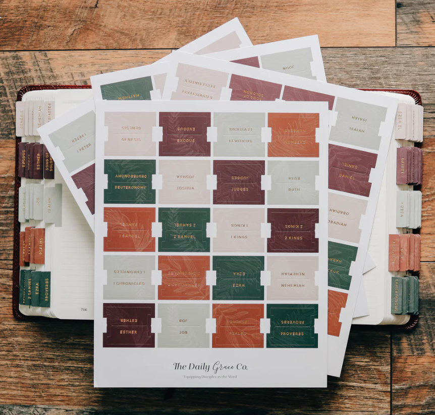 Jewel Tone Bible Tabs | Christian, good quality, encouraging, Bible-based
